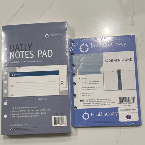 Franklin Covey | Office | Franklin Covey Cornerstone Daily Notes Pad ...